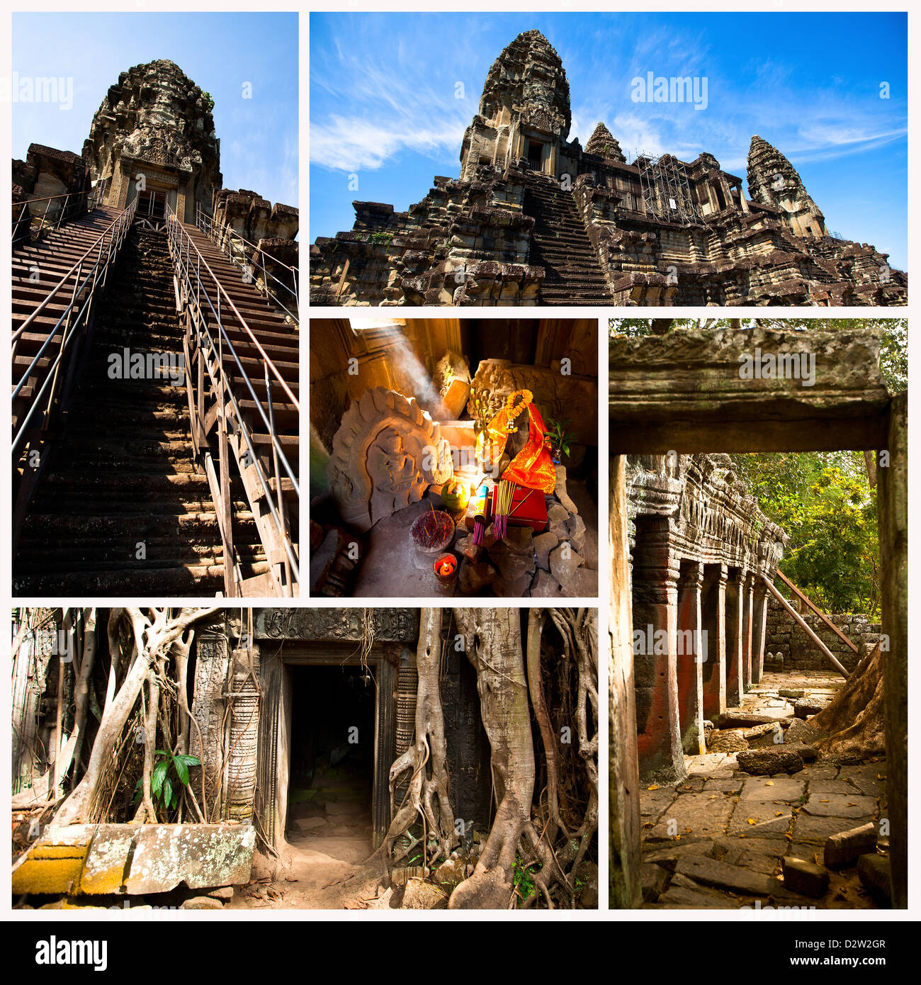 Collage, Angkor Wat - is the largest Hindu temple complex and the ...