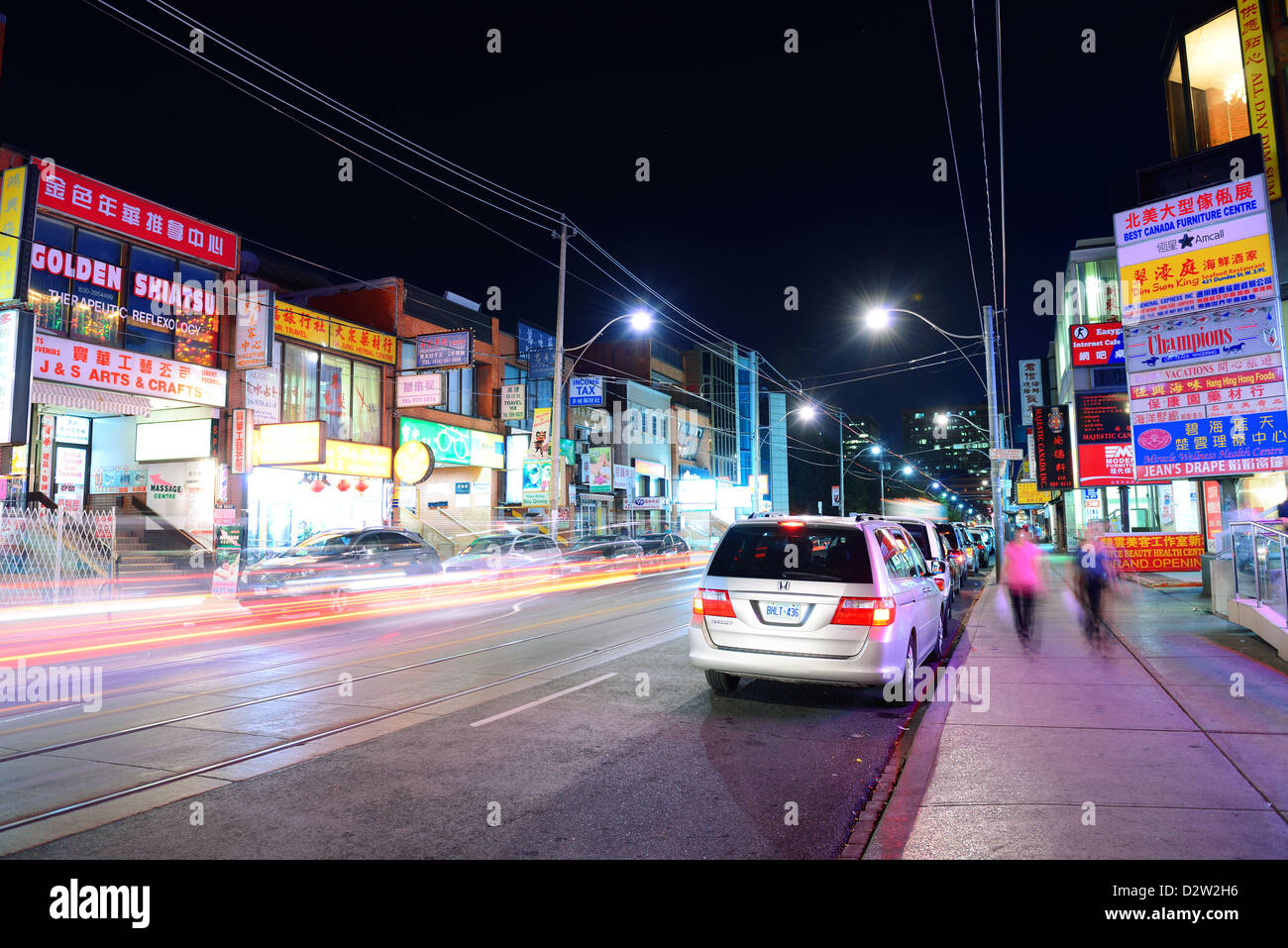 Chinatown street view Stock Photo - Alamy