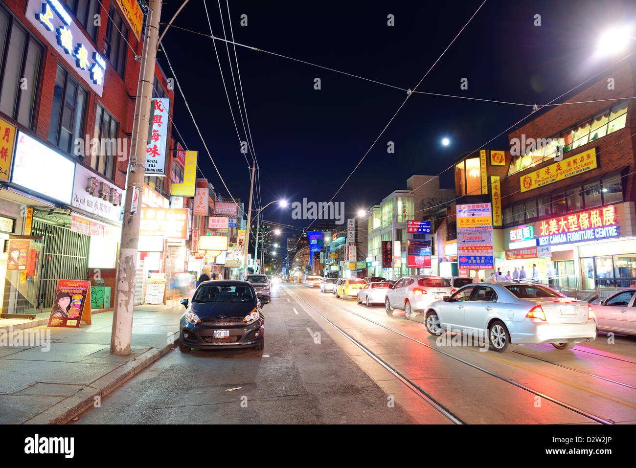Chinatown street view Stock Photo - Alamy