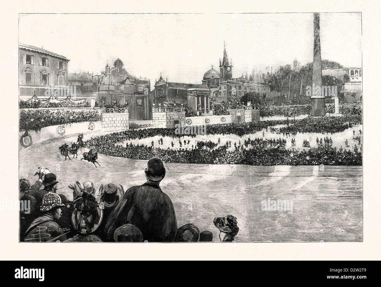 THE CARNIVAL AT ROME: THE RACES IN THE NEW CIRCUS AT THE PIAZZA DEL ...