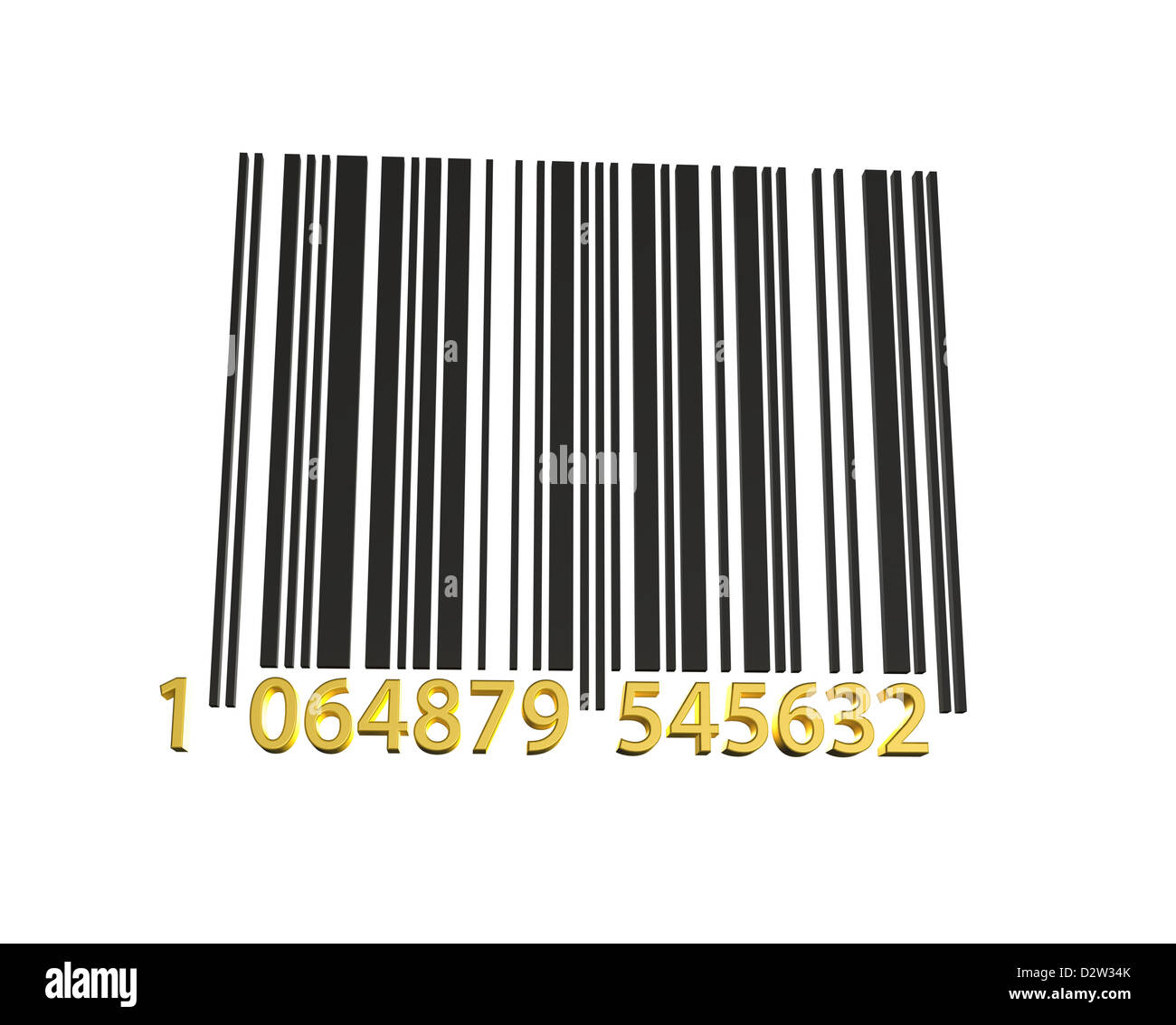 A 3D EAN barcode Stock Photo - Alamy