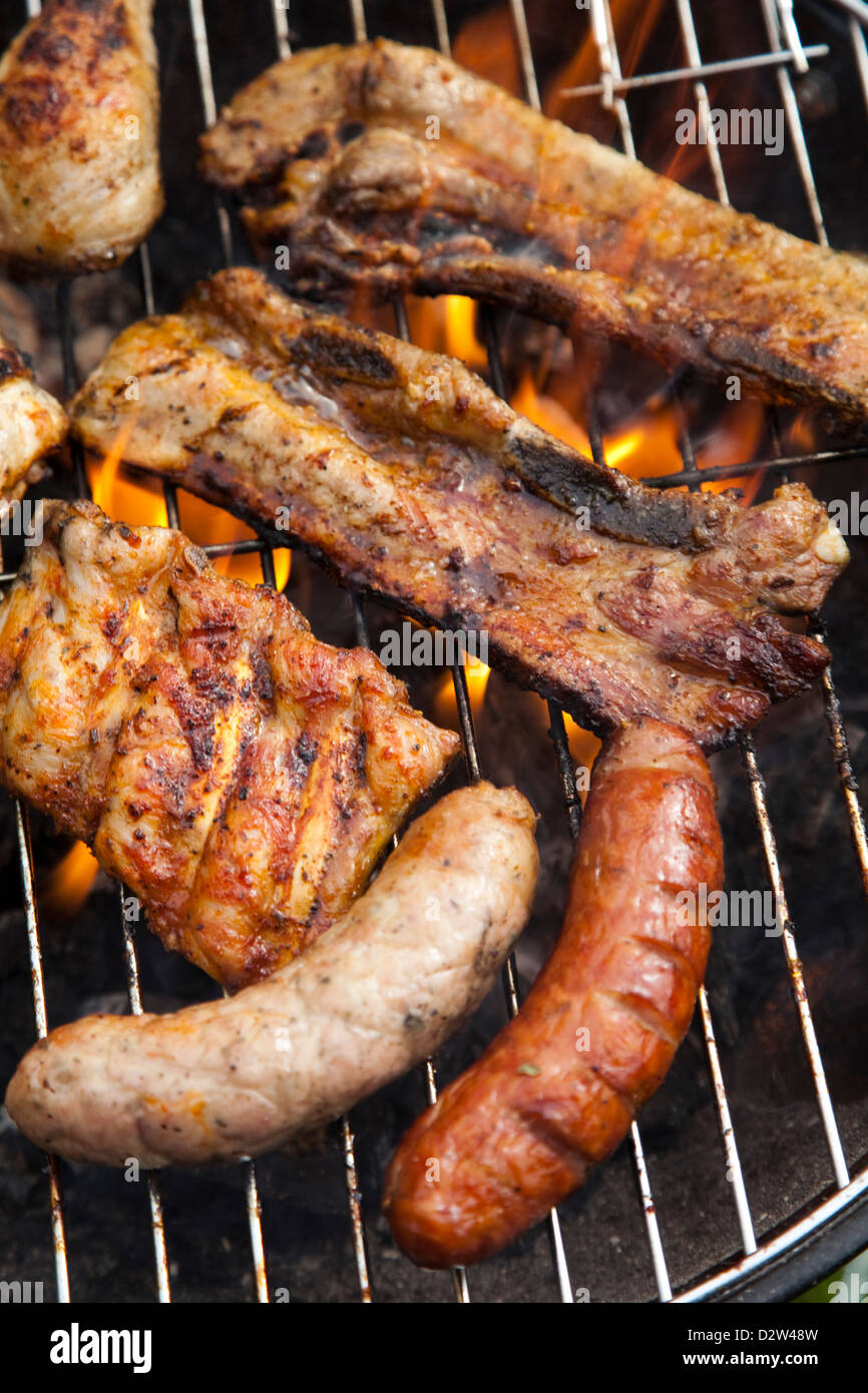 BBQ, Grilling time Stock Photo - Alamy