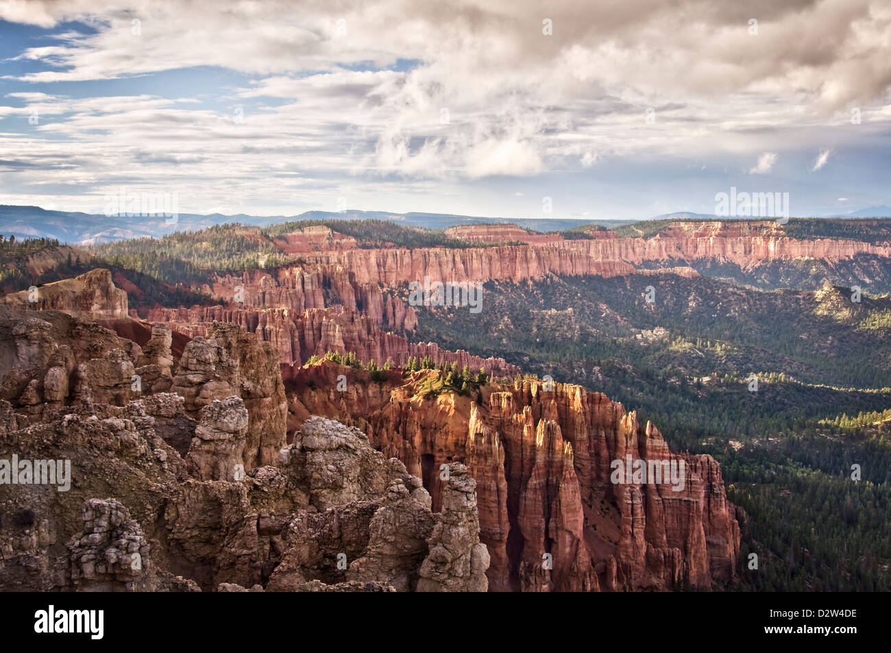 Bryce canyon national park, view from Bryce point - Utah, USA Stock ...