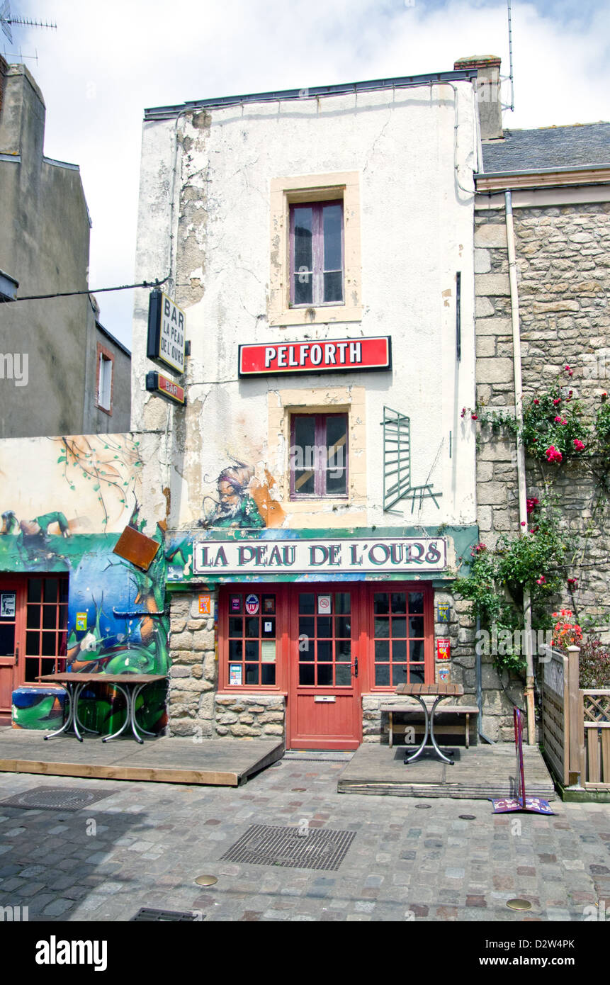 Bar in Port Louis Stock Photo - Alamy