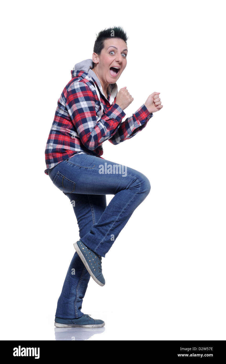 Hand face body language Cut Out Stock Images & Pictures - Alamy