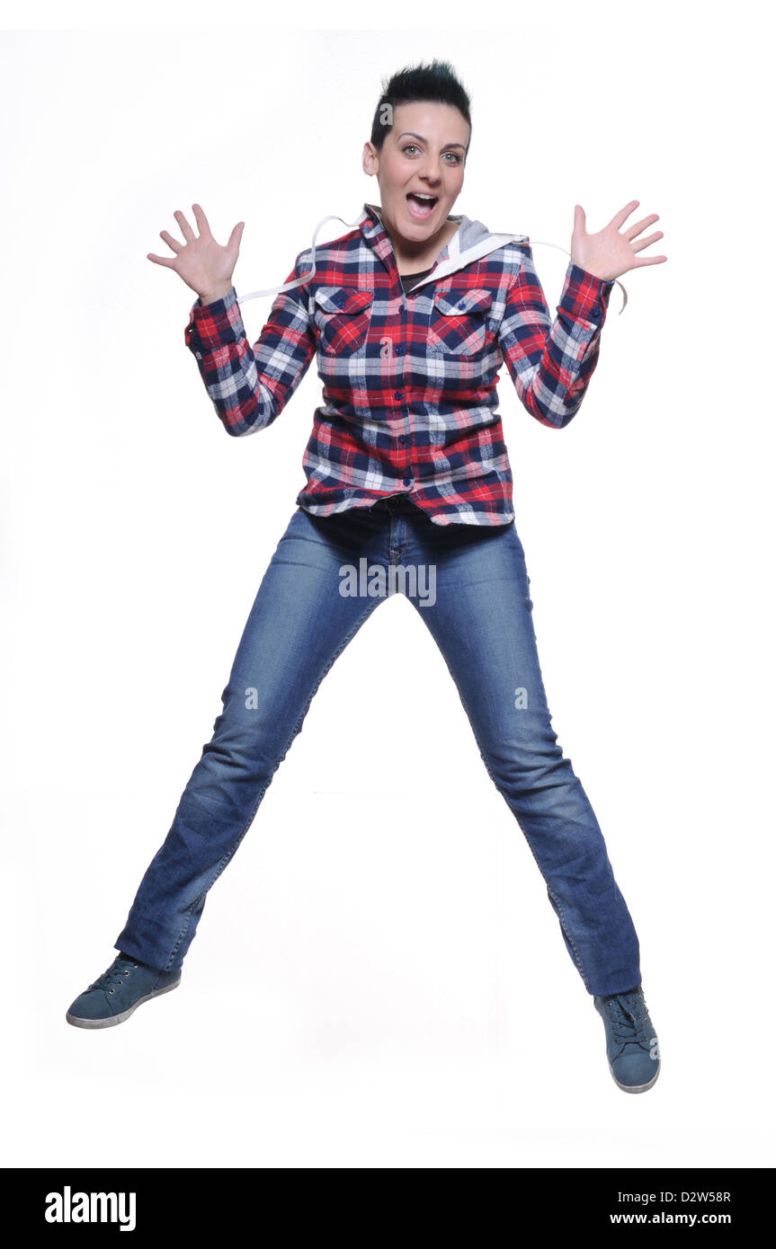 Hand face body language Cut Out Stock Images & Pictures - Alamy