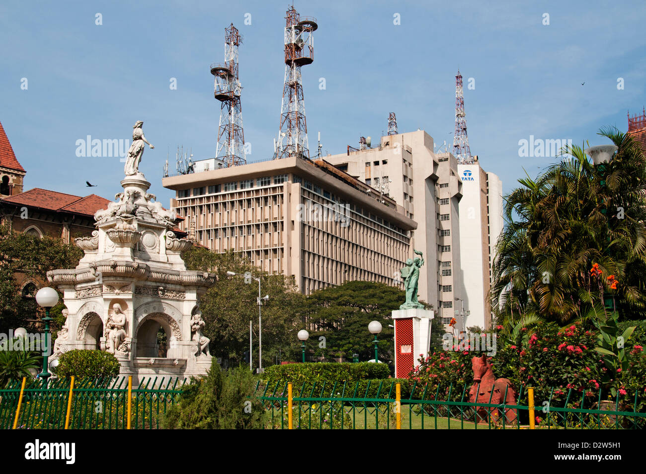 Mumbai Fort ( Bombay ) India Flora Fountain Mahatma Gandhi - MG Road ...