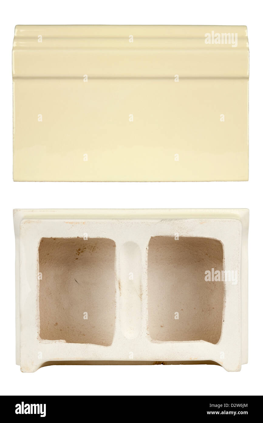 Ceramic tile base to build stoves and fireplaces Stock Photo - Alamy