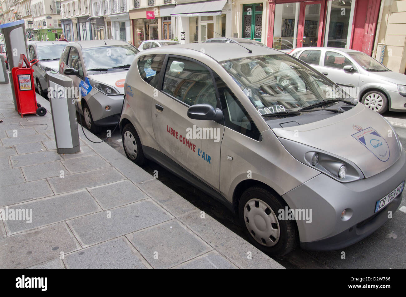 Pininfarina Blue Car in Paris Stock Photo - Alamy