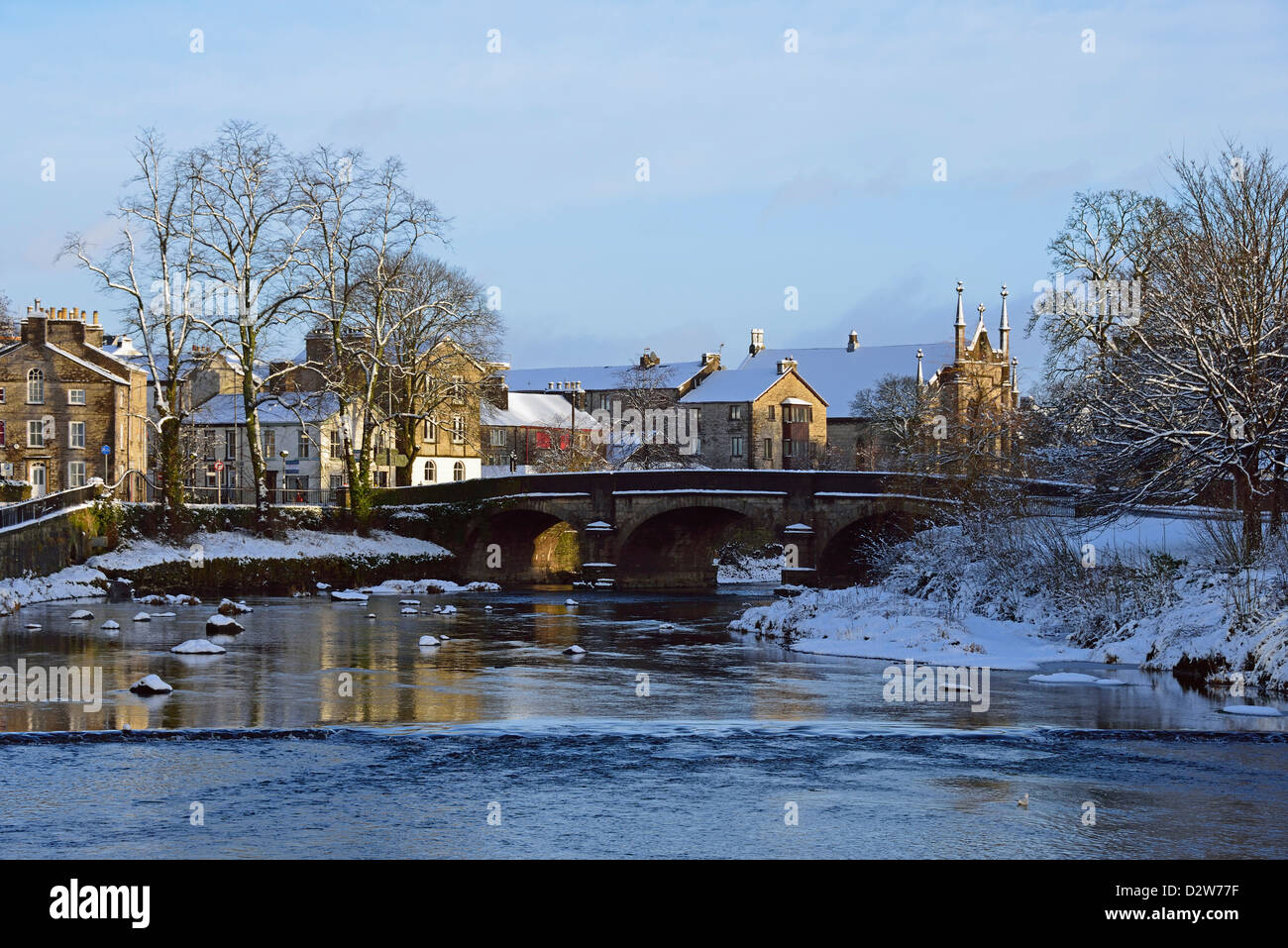 Miller Bridge and the River Kent. Kendal, Cumbria, England, United ...