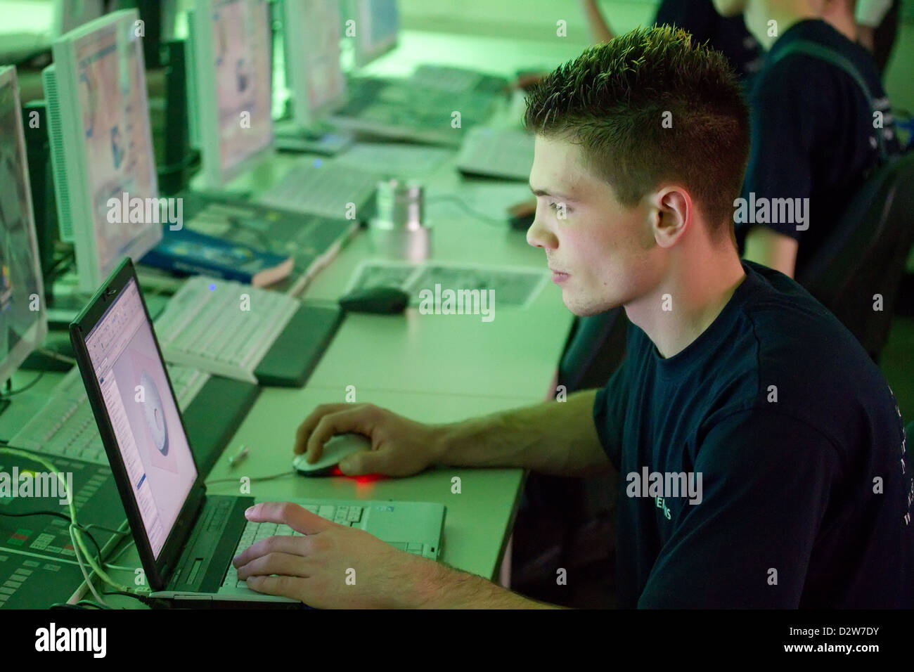 Berlin, Germany, CNC training center of Siemens AG Stock Photo - Alamy