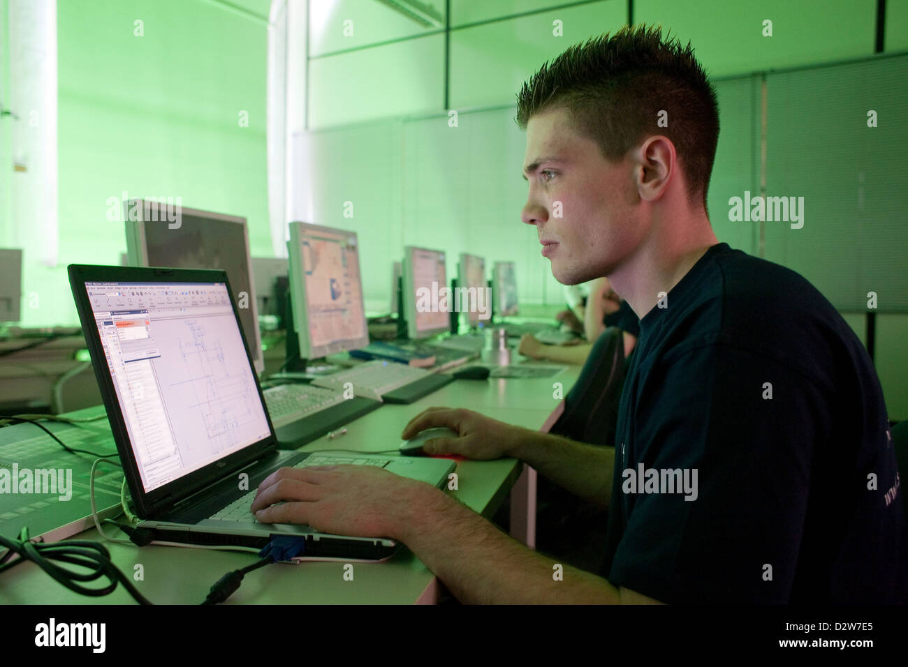 Berlin, Germany, CNC training center of Siemens AG Stock Photo - Alamy