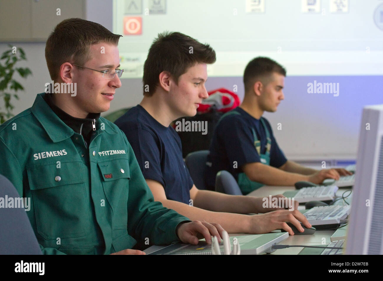 Berlin, Germany, CNC training center of Siemens AG Stock Photo - Alamy