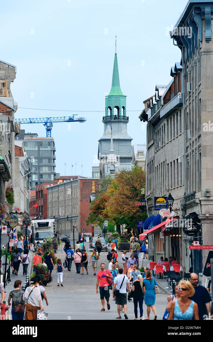 City old street view Stock Photo - Alamy