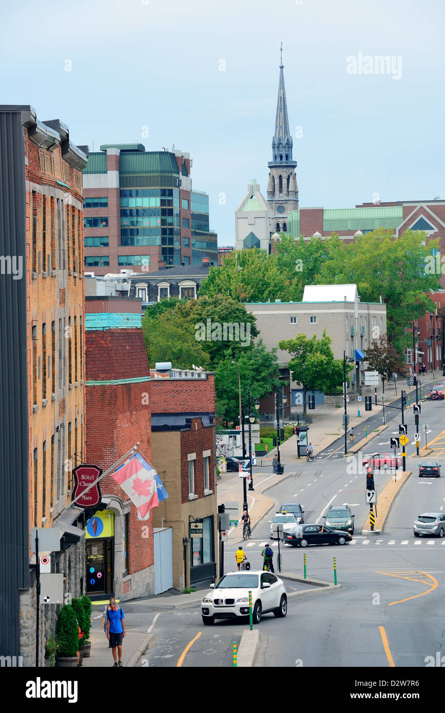 City street view with busy traffic Stock Photo - Alamy