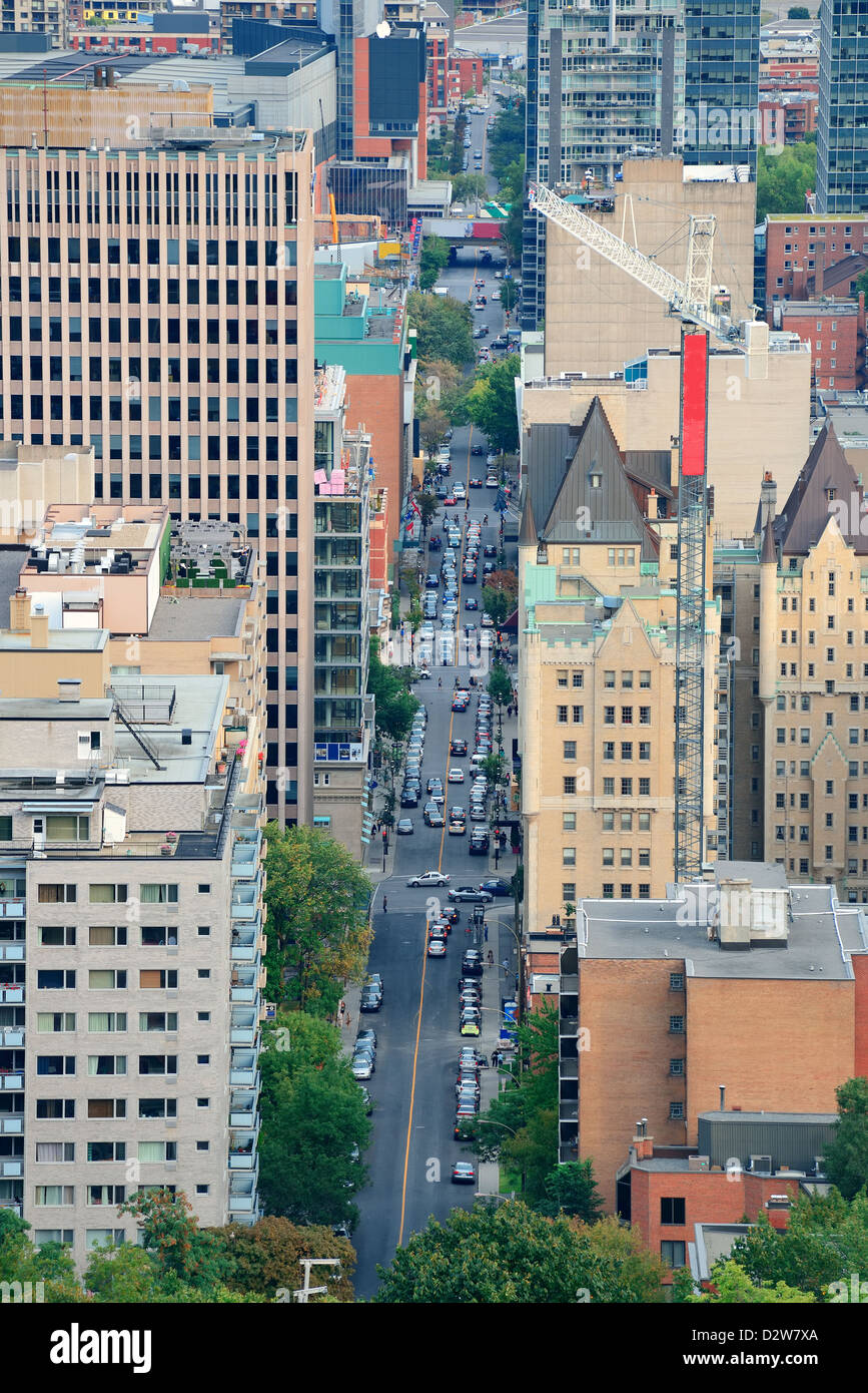 City street aerial view Stock Photo - Alamy