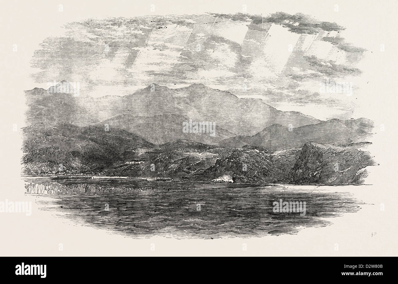 A LARGE TREE AT NUKUALOFA, TONGA ISLANDS (LEFT); A TONGAN VILLAGE ...