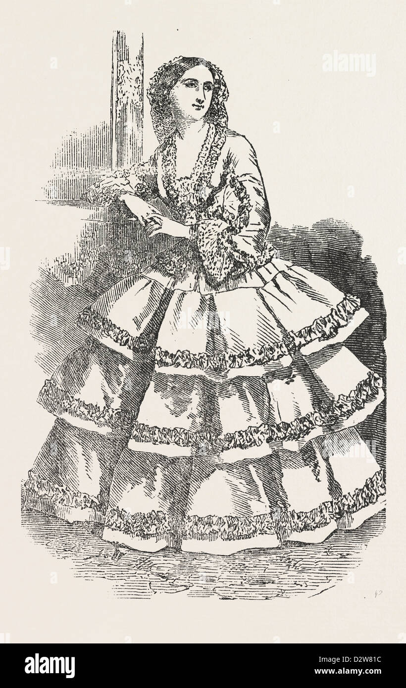 PARIS FASHIONS FOR NOVEMBER 1854 Stock Photo - Alamy