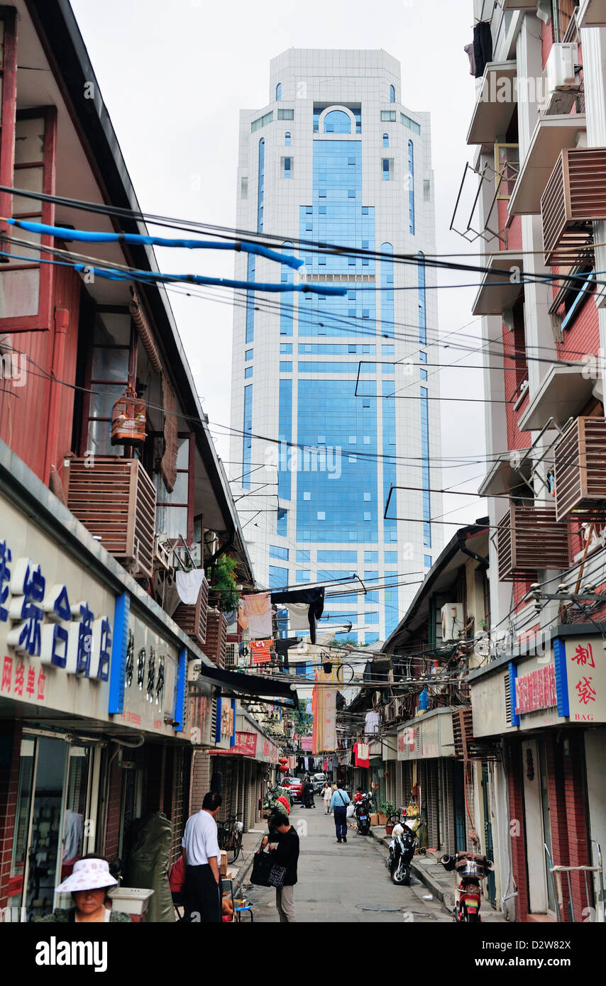 Crowded and narrow street Stock Photo - Alamy
