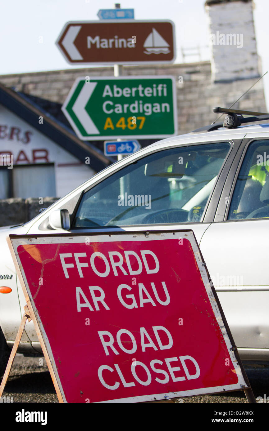 Welsh road signs protest hi-res stock photography and images - Alamy