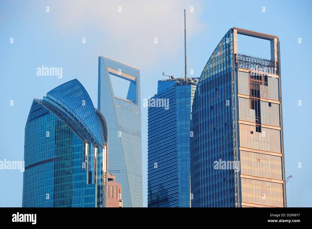 Shanghai urban architecture closeup Stock Photo - Alamy