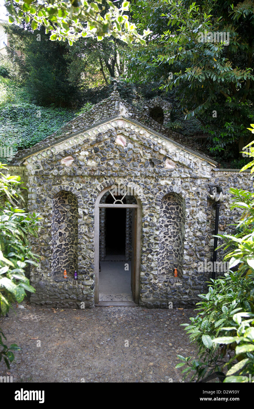 Entrance to Scott's grotto, Ware, Hertfordshire, the biggest grotto in ...