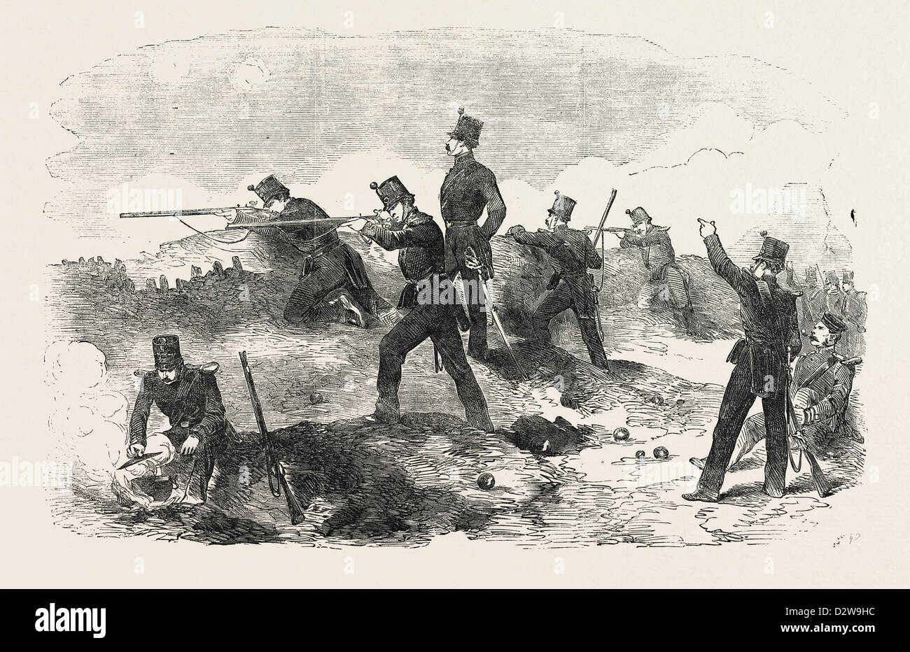 THE CRIMEAN WAR: THE SIEGE OF SEBASTOPOL THE RIFLES IN THE TRENCHES ...