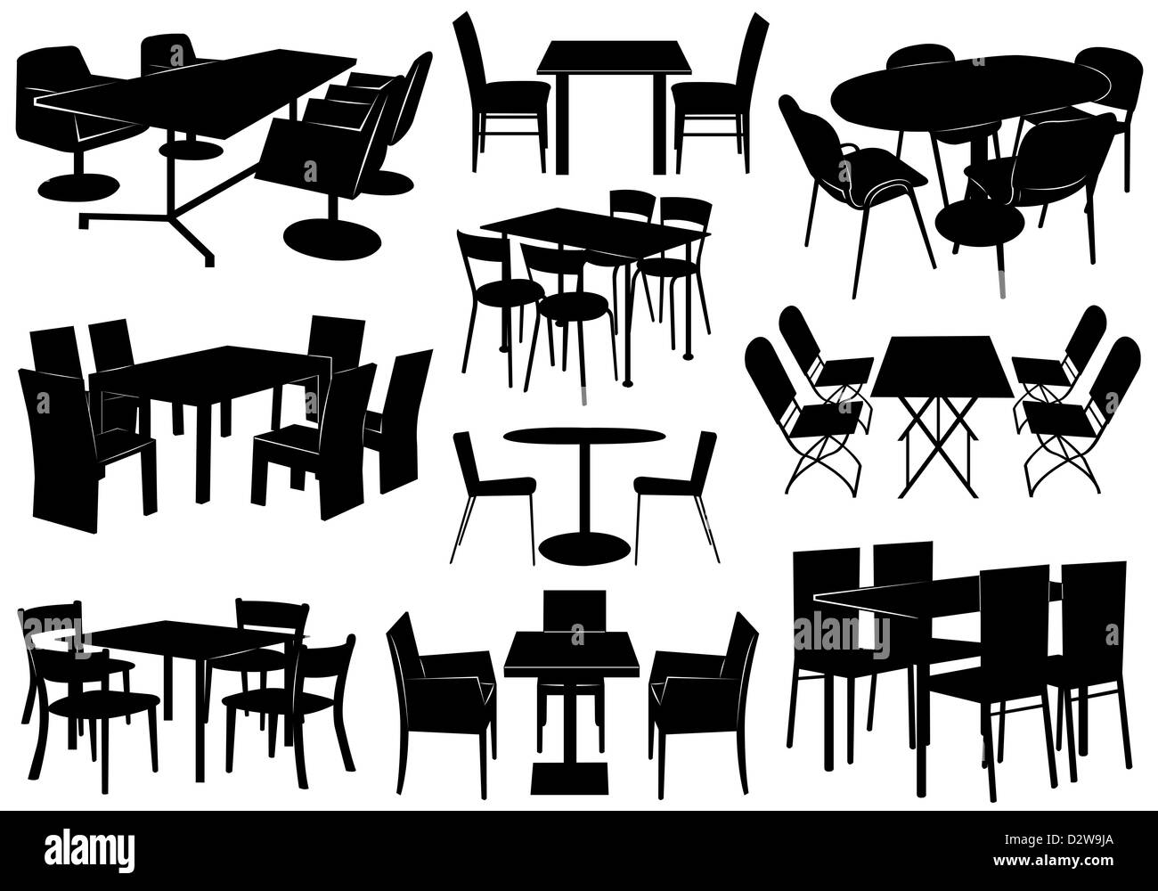 Office table chairs modern various hi-res stock photography and images ...