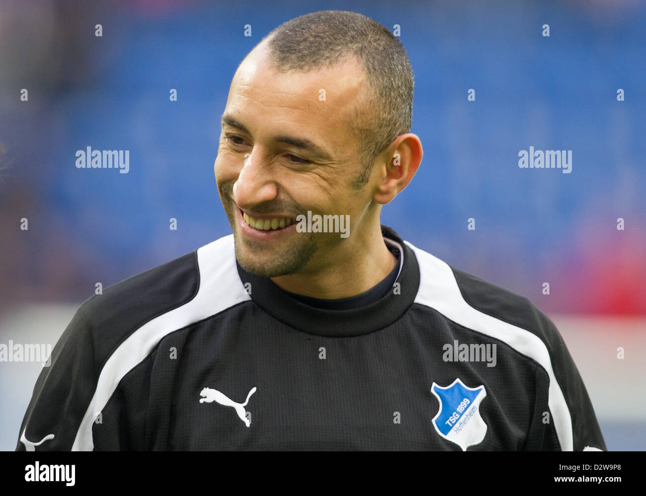 Hoffenheim's new goalkeeper Heurelho Gomes is pictured during the warm ...