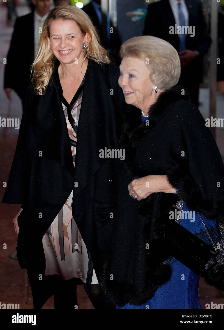Queen Beatrix of the Netherlands and Princess Mabel van Oranje Nassau ...