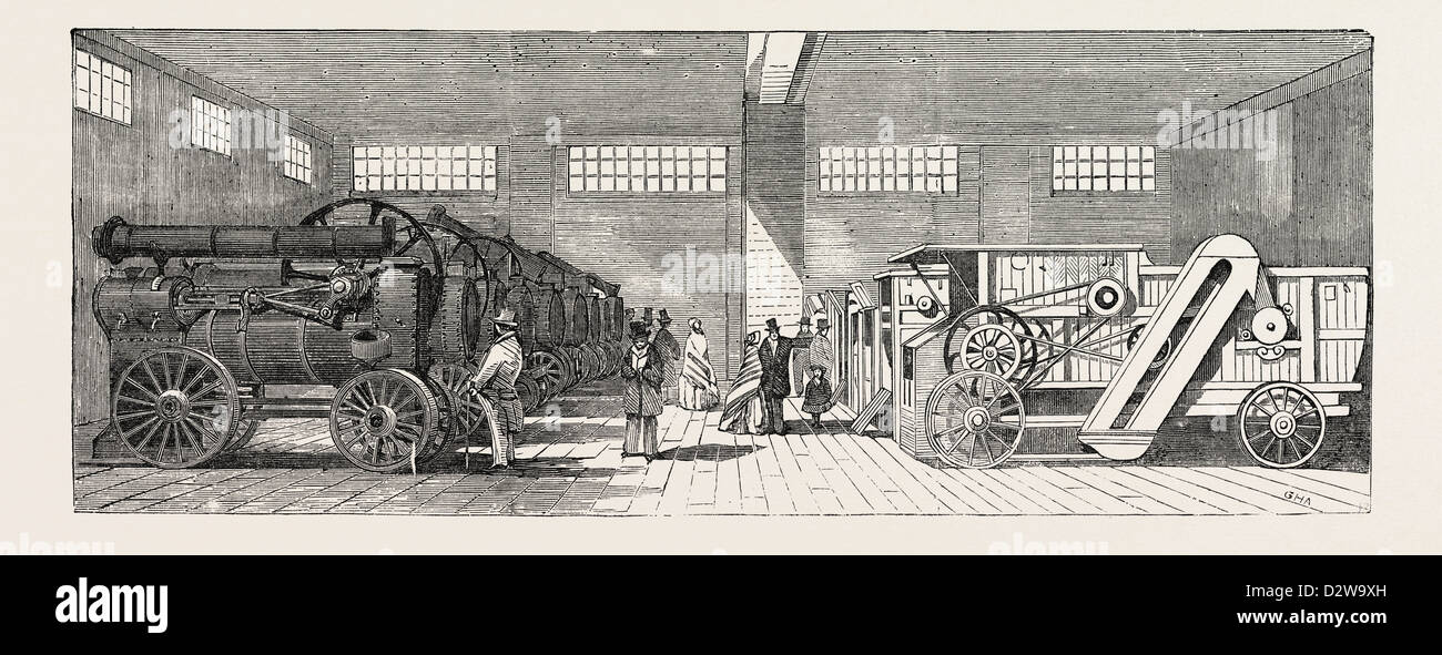 PORTABLE STEAM ENGINES AND THRASHING MACHINES AT THE SMITHFIELD CLUB ...