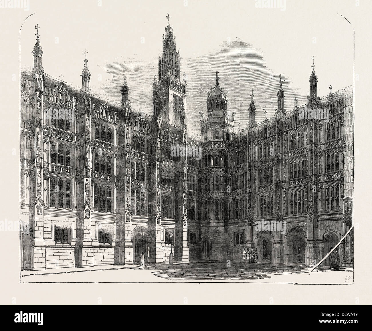 THE NEW HOUSES OF PARLIAMENT ENTRANCE TO THE STAR-CHAMBER COURT NEW ...