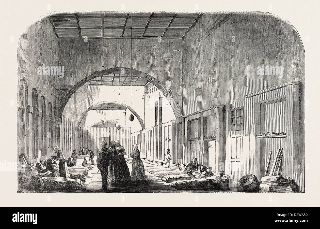 THE NEW BARRACK-HOSPITAL AT SCUTARI 1854 Stock Photo - Alamy