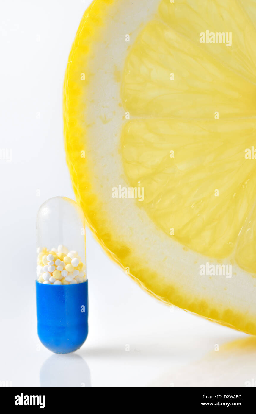 vitamin c pill Stock Photo - Alamy