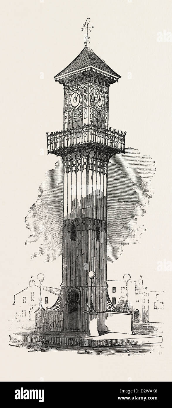 CAST IRON CLOCK-TOWER FOR GEELONG 1854 Stock Photo - Alamy