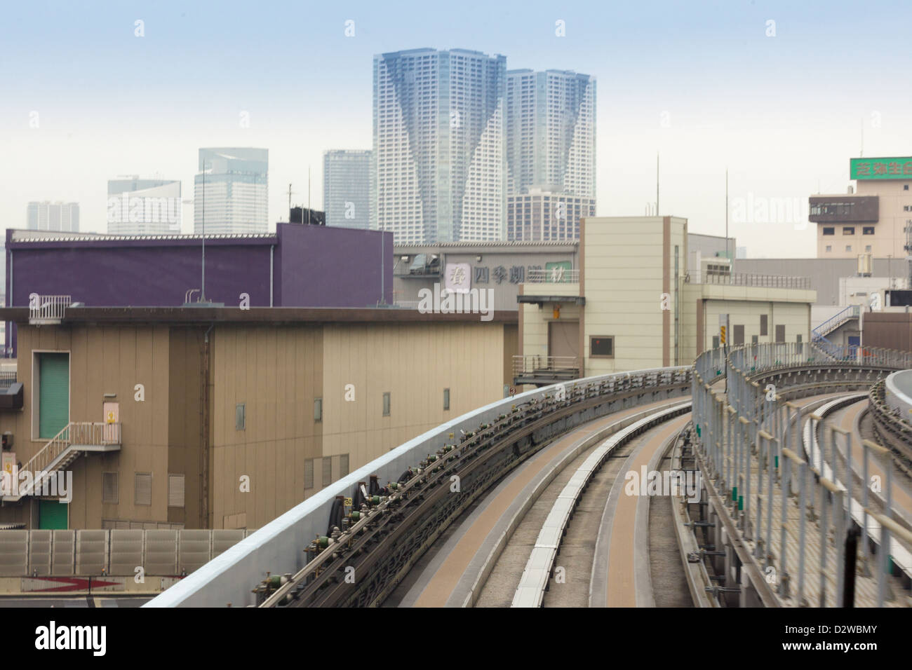 Tokyo New Transit Waterfront metro Line, automated transit system which ...