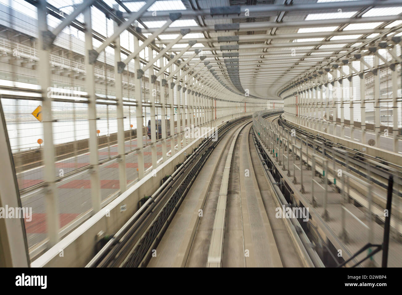 Tokyo New Transit Waterfront metro Line, automated transit system which ...