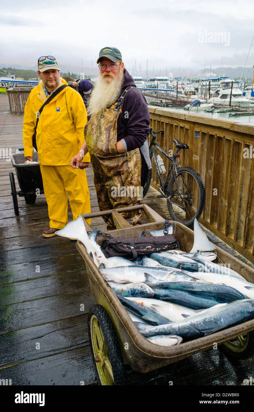 Fisherman and charter boat captains bringing in their catch of the day ...