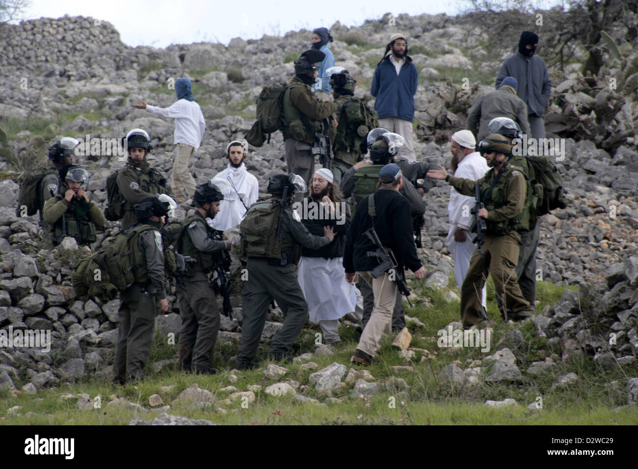 Feb. 2, 2013 - Nablus, West Bank, Palestinian Territory - Israeli ...