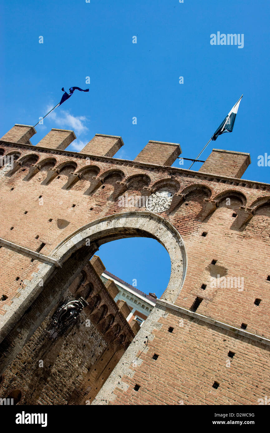 The Porta Romana, southern gateway to Siena, Tuscany, Italy Stock Photo ...