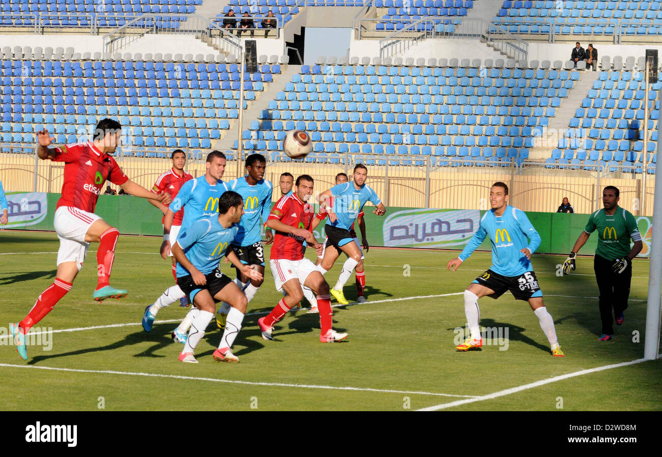 Soccer fans at port said stadium hi-res stock photography and images ...