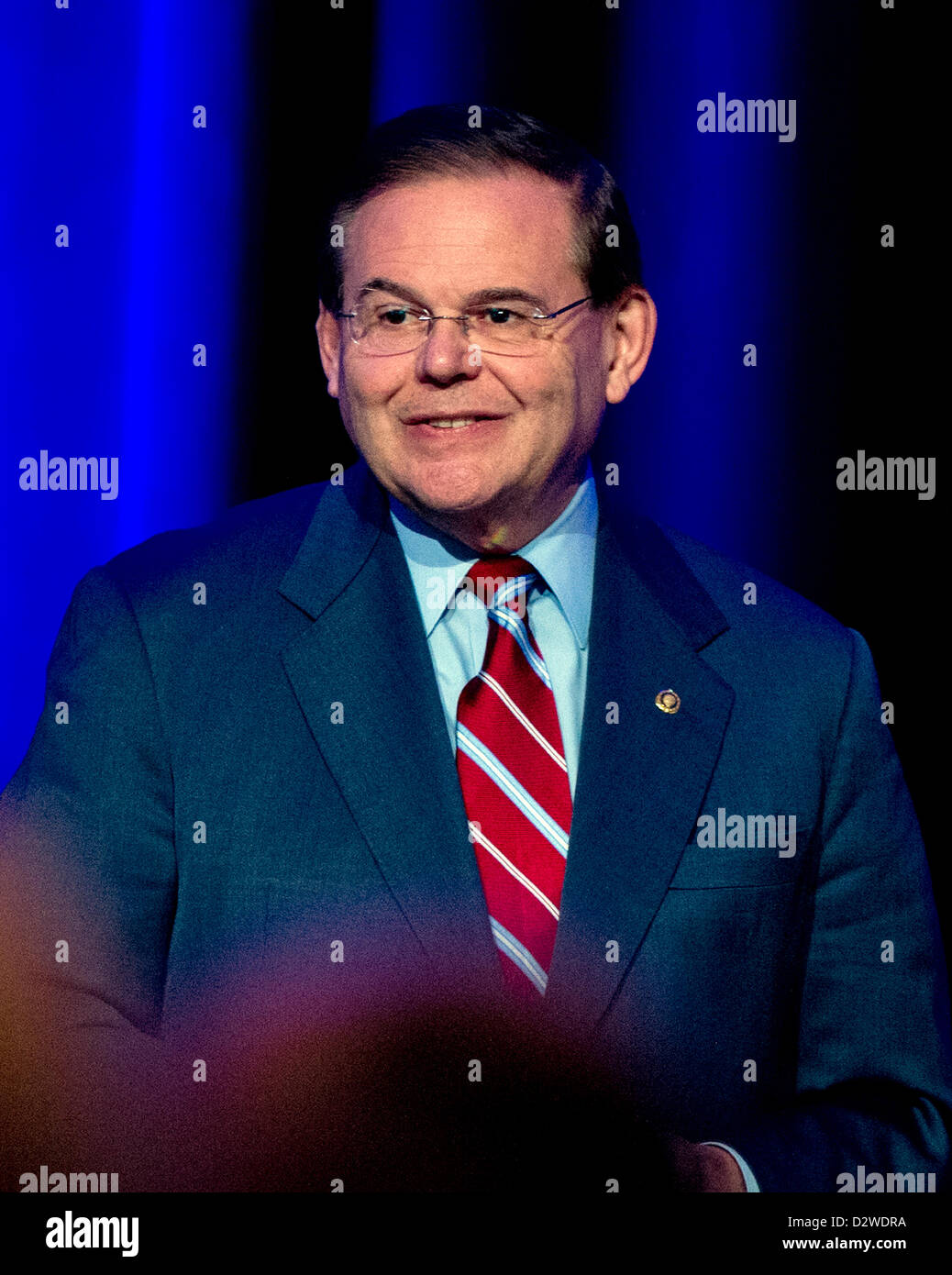United States Senator Bob Menendez (Democrat of New Jersey) appears at ...