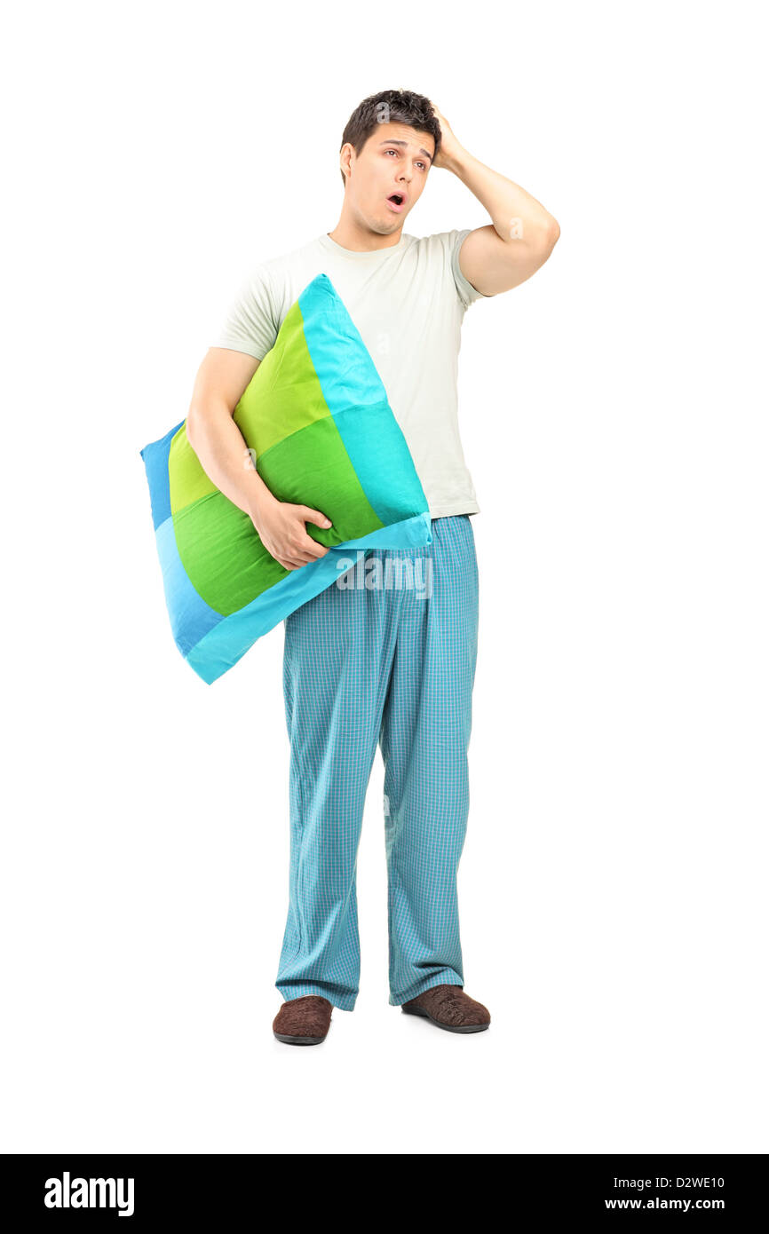 Sleepy adult man in Cut Out Stock Images & Pictures - Alamy
