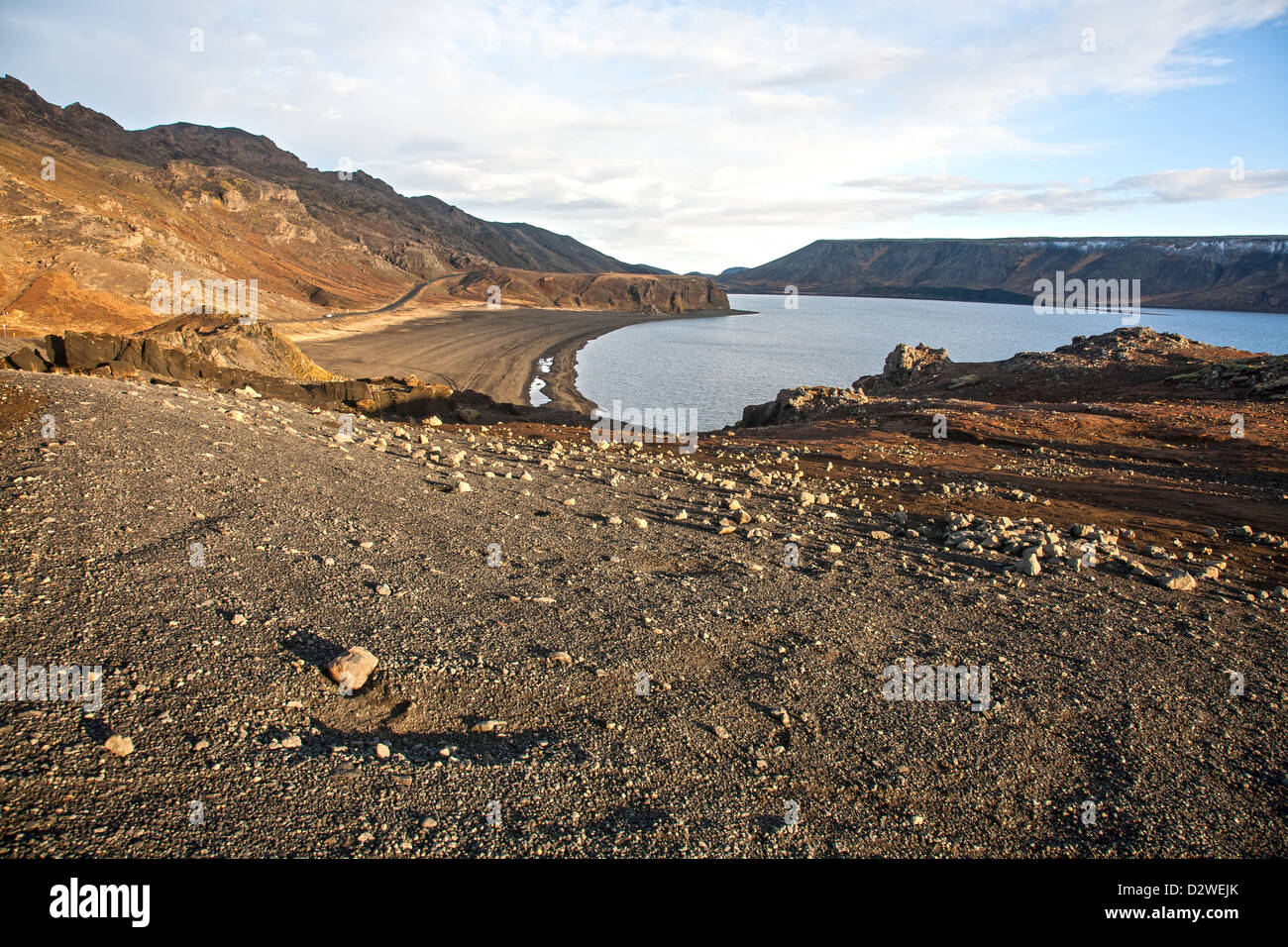 rocky lava landscape around Kleifarvatr lake Stock Photo - Alamy