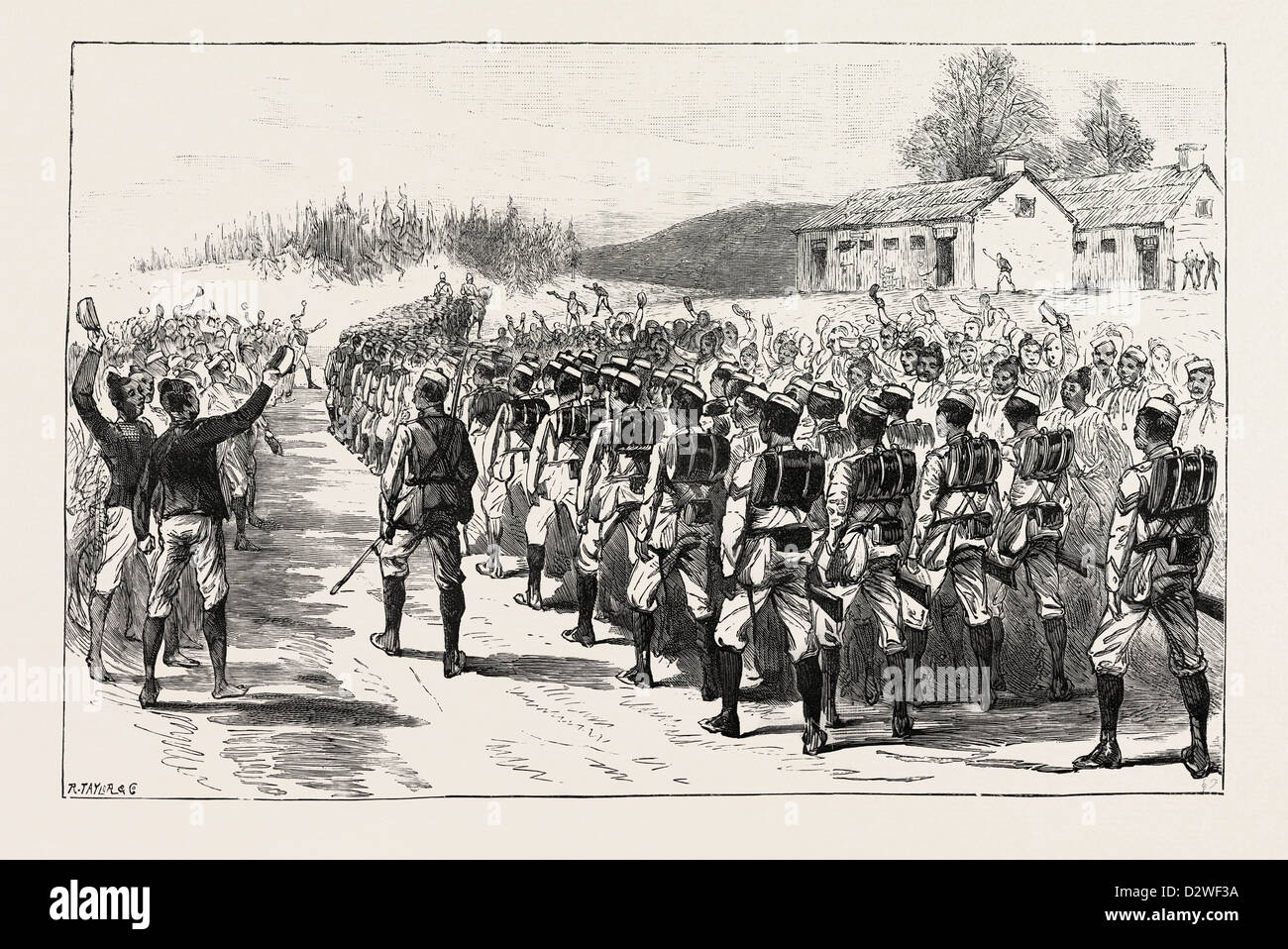 THE START OF THE MANIPUR EXPEDITION FROM SHILLONG ASSAM FRONTIER Stock ...