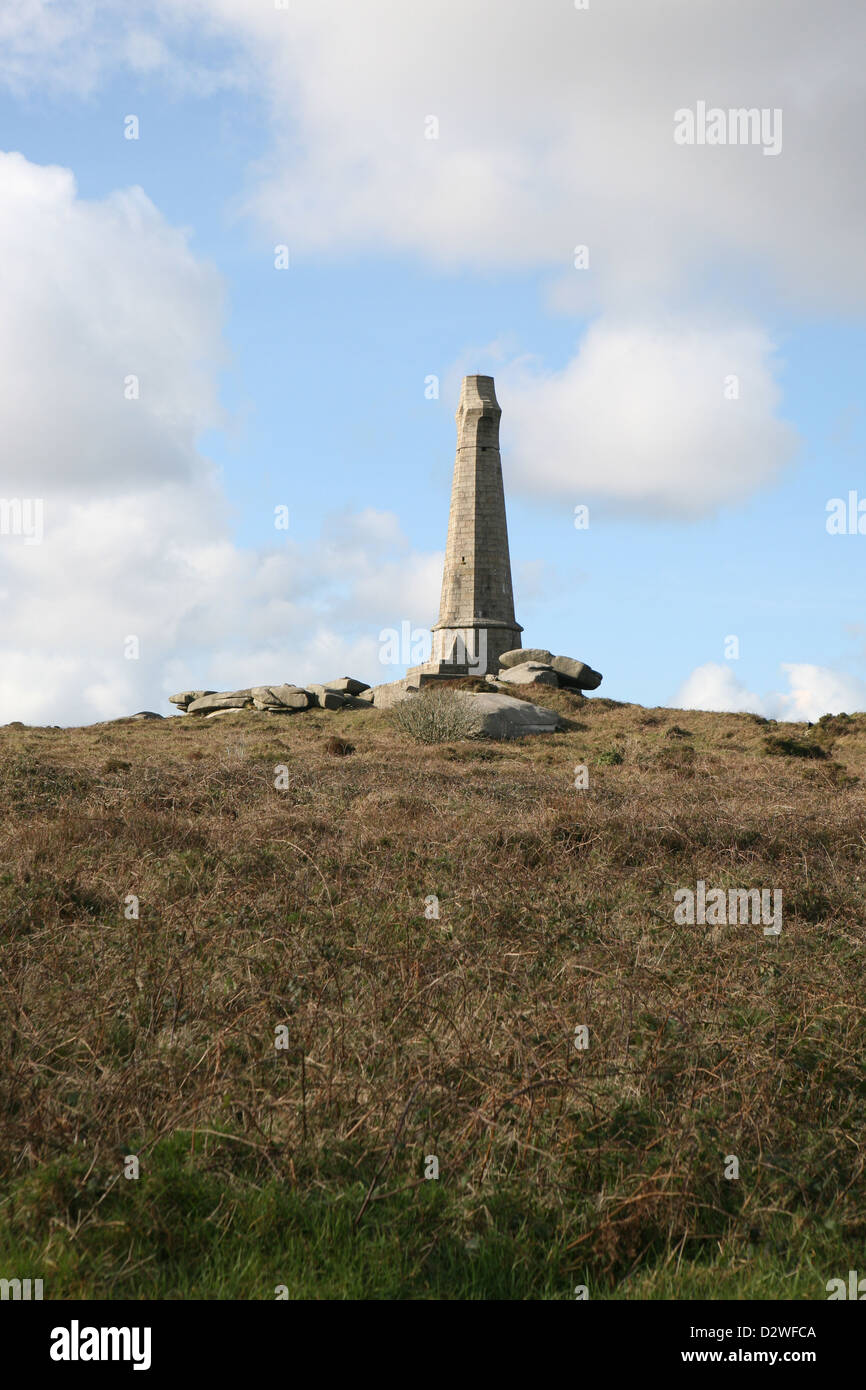Memorial monument to Francis Lord de Dunstanville and Bassett on the ...