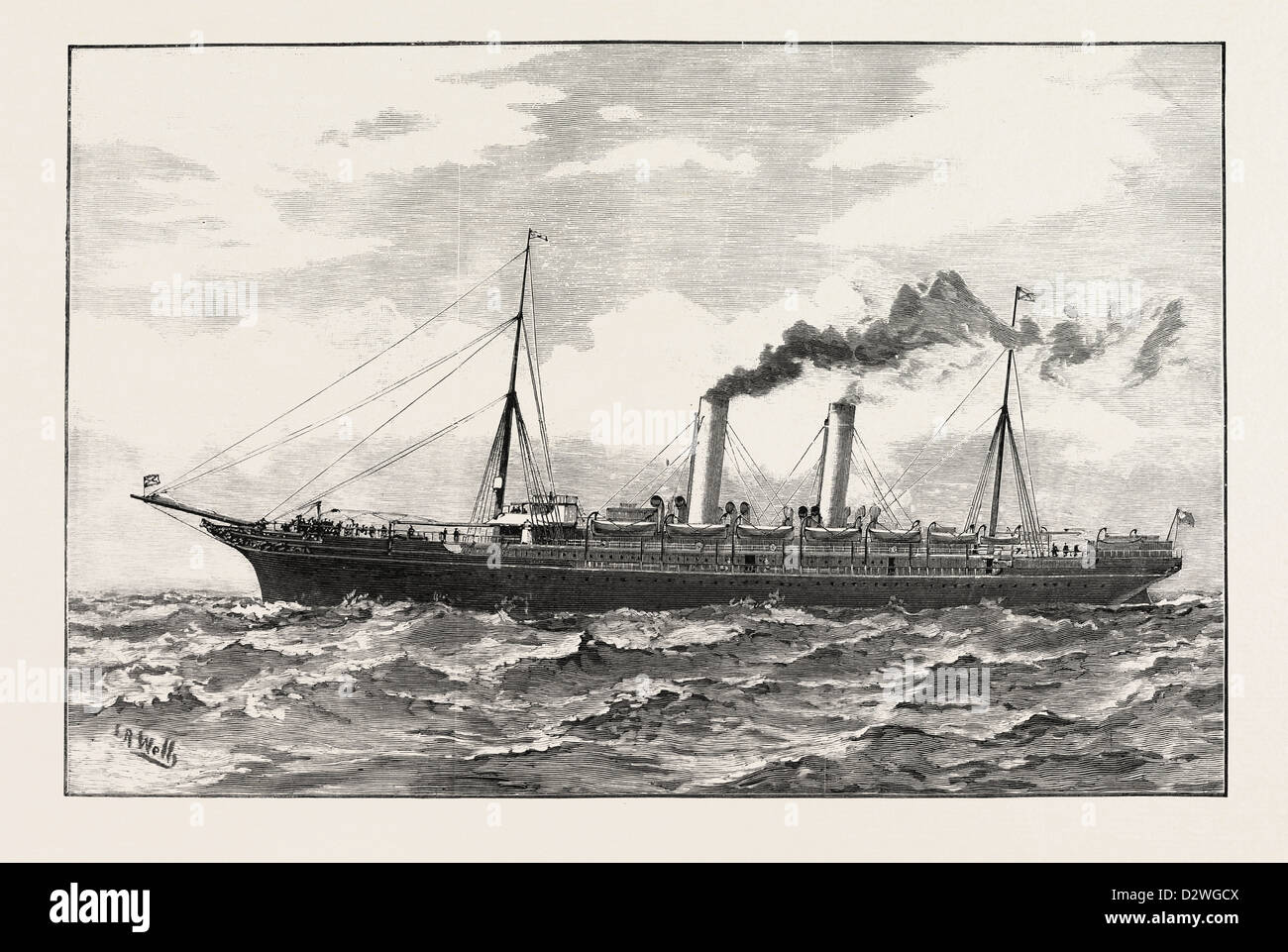THE NEW STEAMER SCOT UNION STEAMSHIP COMPANY SOUTH AFRICAN ROYAL MAIL ...