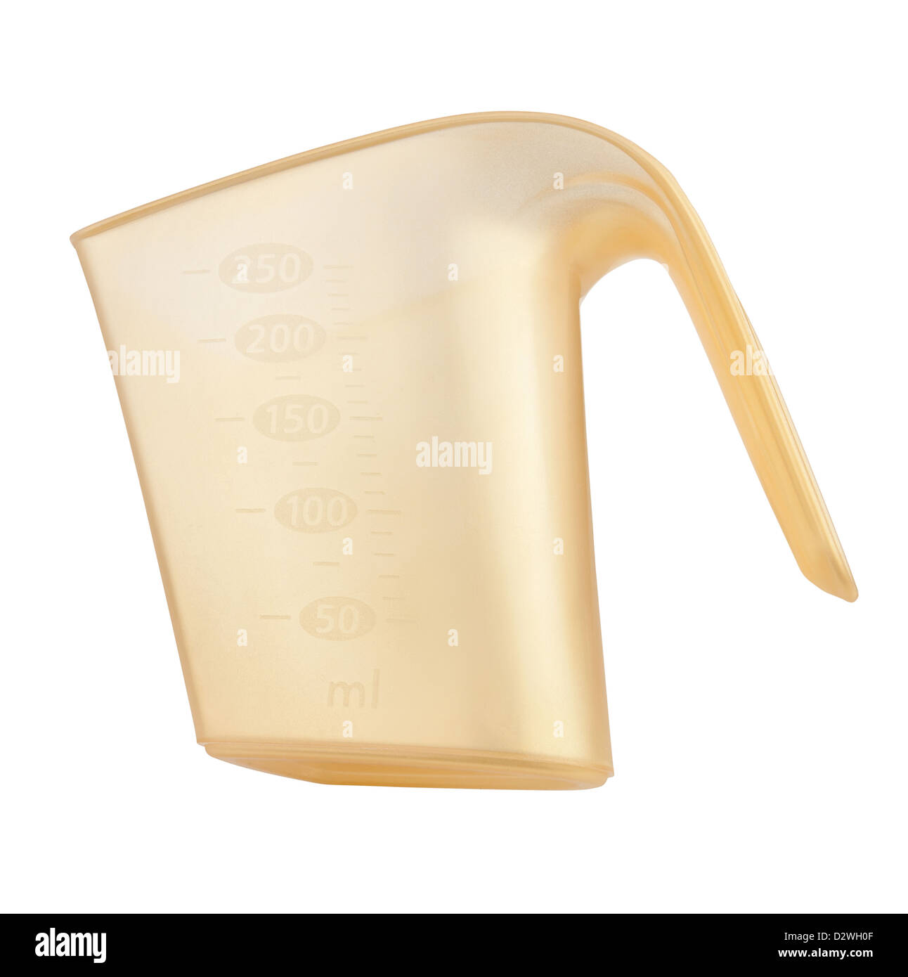 washing powder measuring cup on white background Stock Photo - Alamy