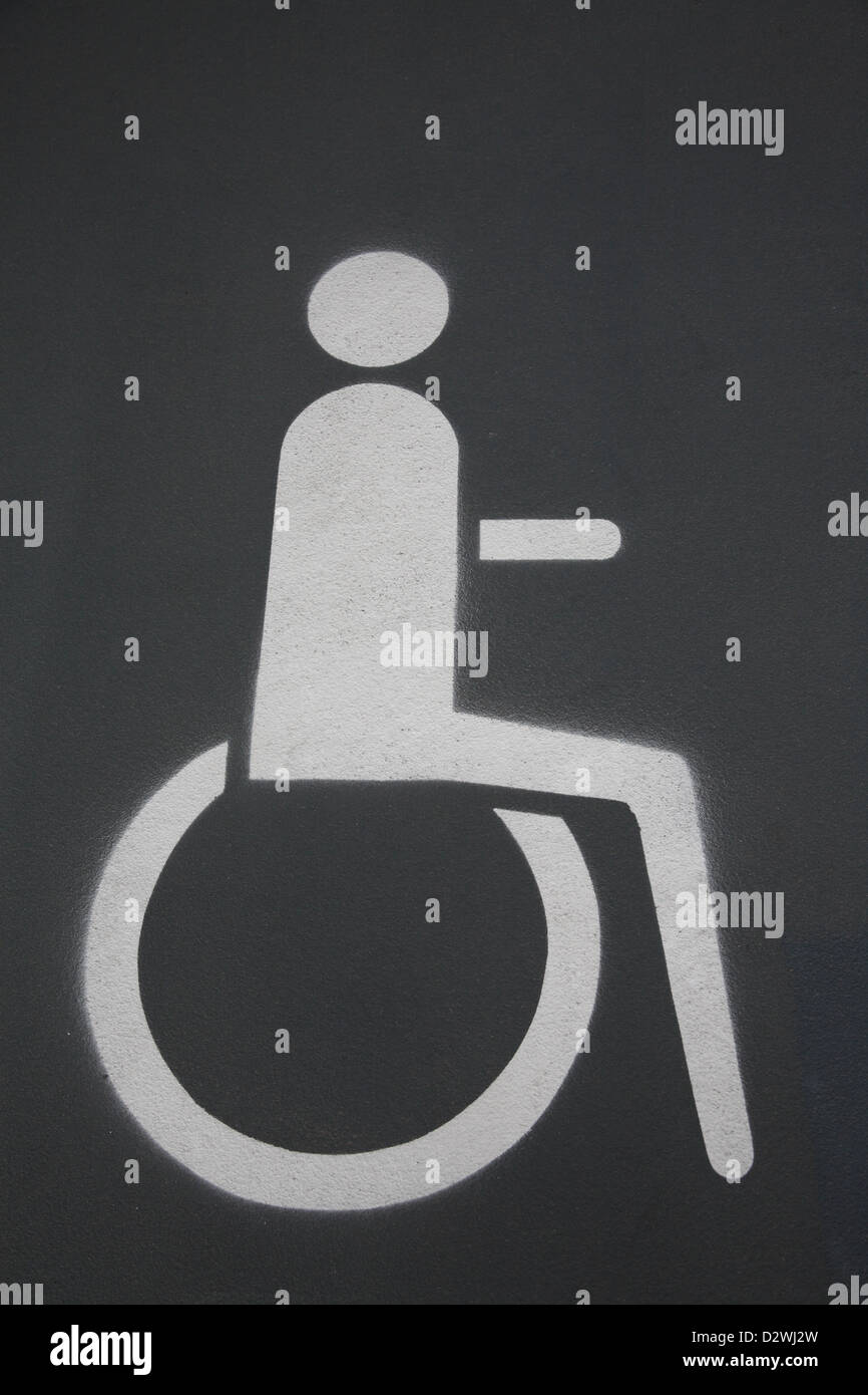 Wheelchair pictogram hi-res stock photography and images - Alamy