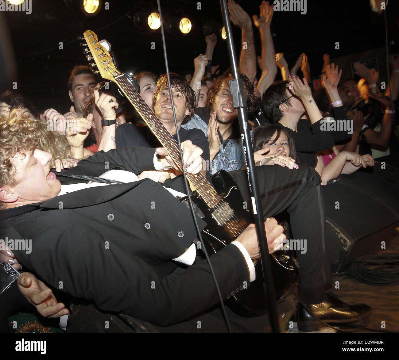 April 26, 2012 - New York, NY, U.S. - The Hives performing at Webster ...